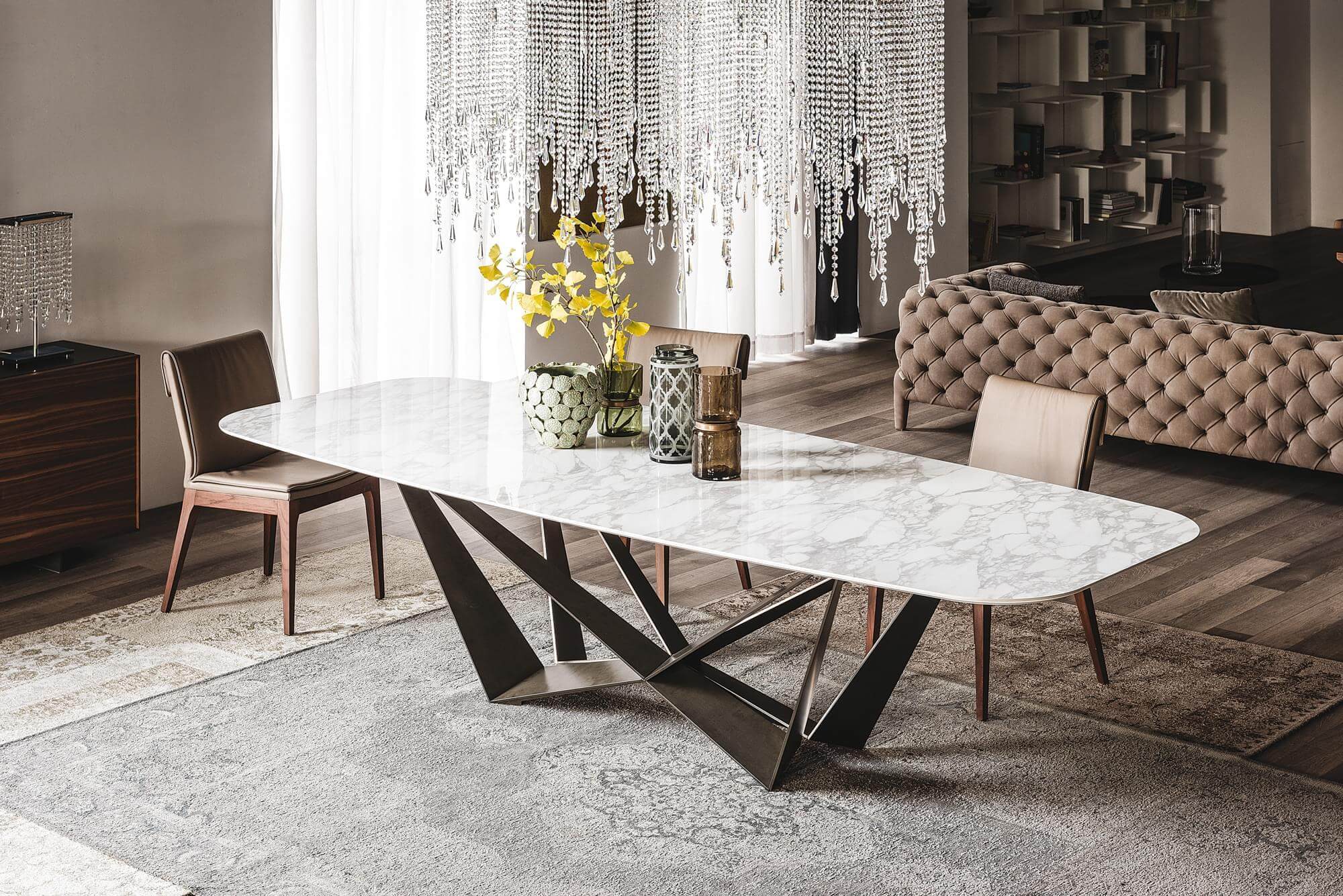 Italian Designer Skorpio Keramik Table - Italian Designer & Luxury Furniture at Cassoni