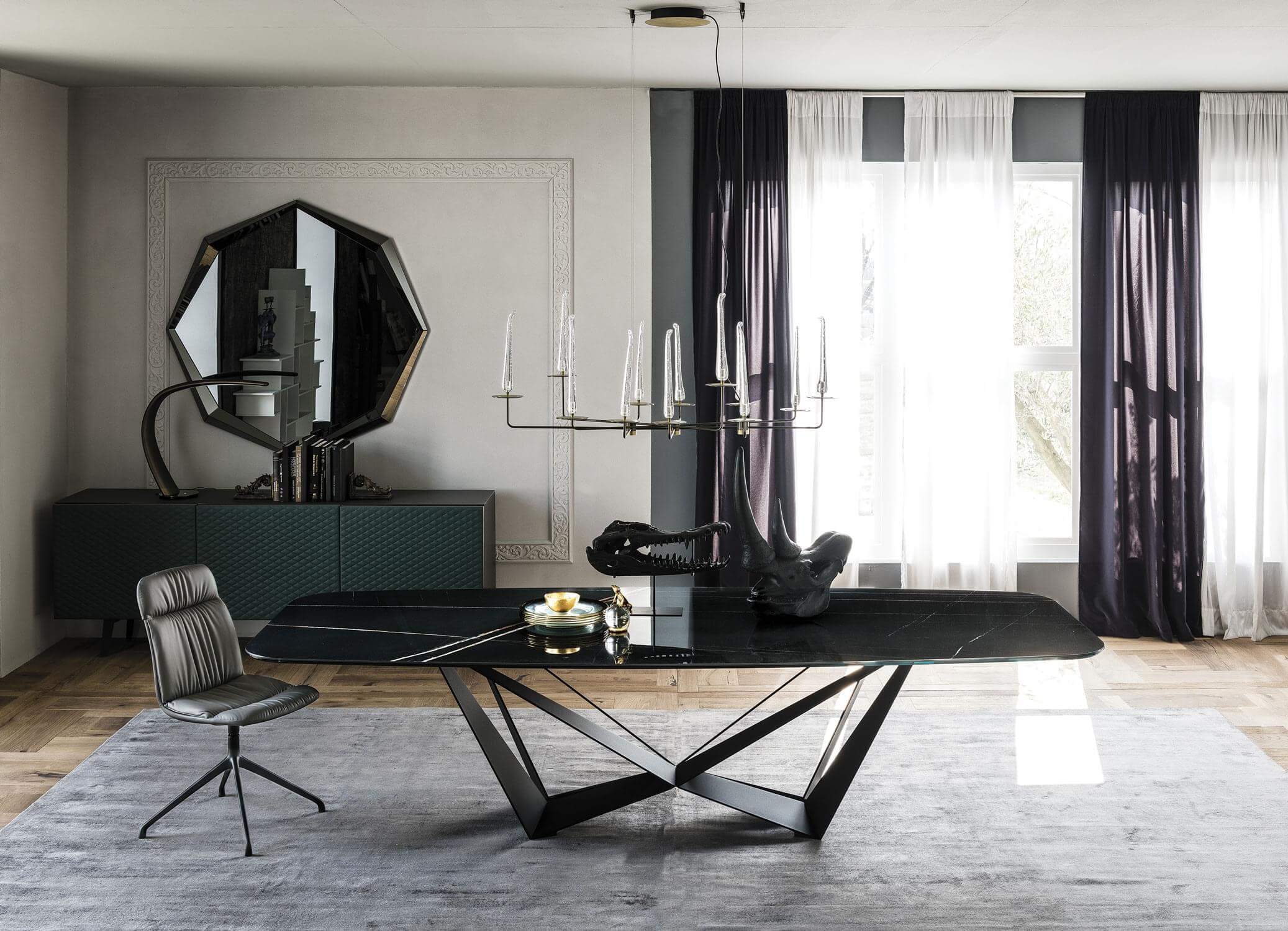 Italian Designer Skorpio Keramik Table - Italian Designer & Luxury Furniture at Cassoni