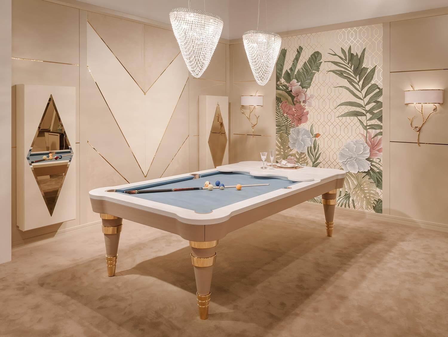 Italian designer Regis Pool Table - Italian Designer & Luxury Game Room ...