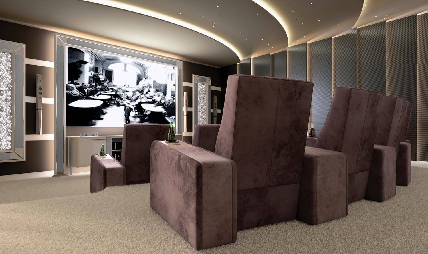 High-end Italian Comfort Home Cinema Seating - Italian Designer ...