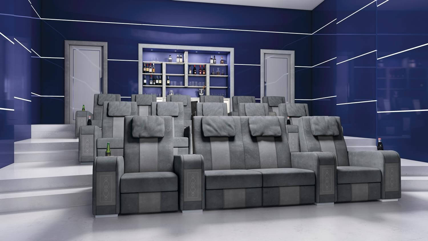 High-end Italian Comfort Home Cinema Seating - Italian Designer ...