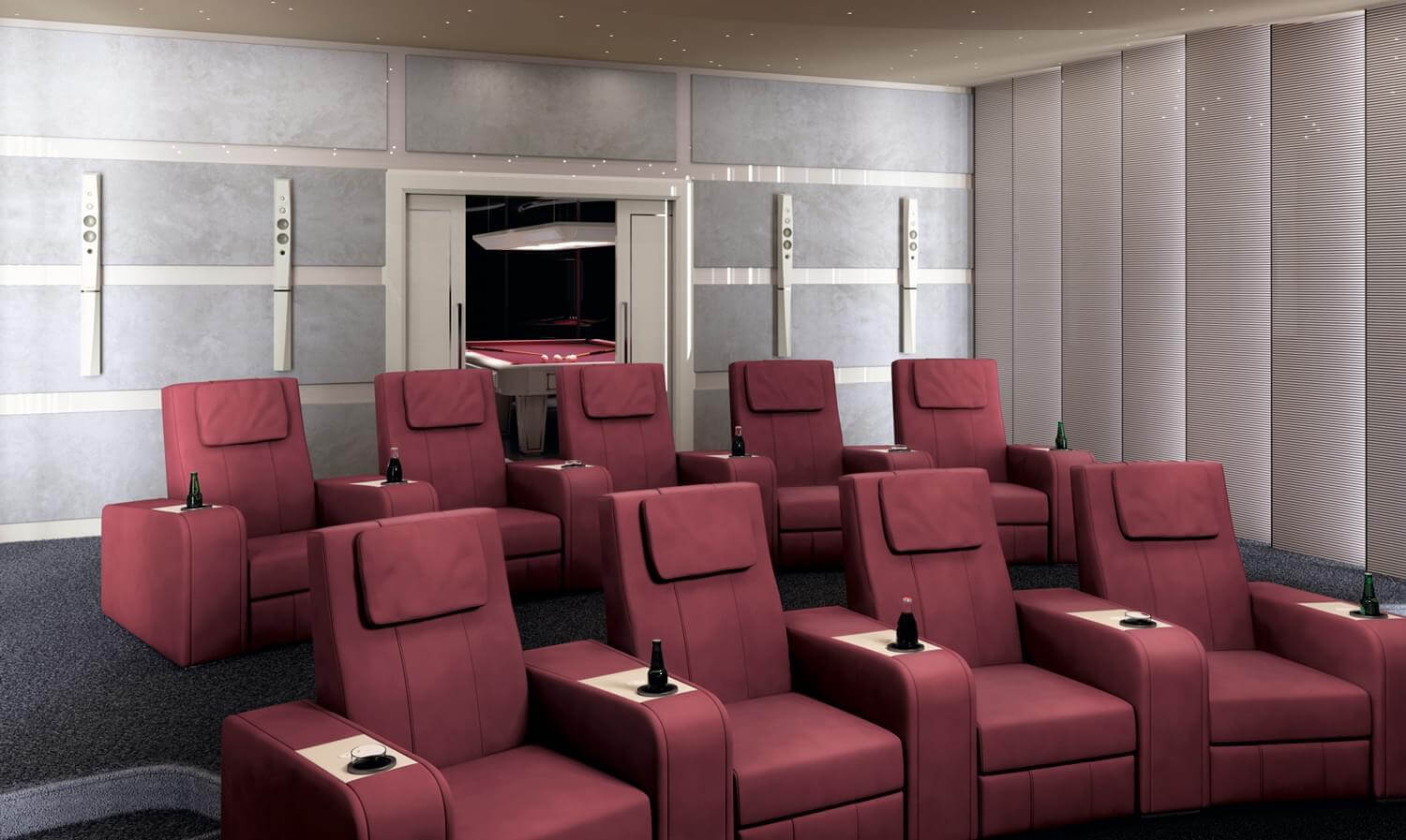High-end Italian Comfort Home Cinema Seating - Italian Designer & Luxury Home Cinema Furniture ...