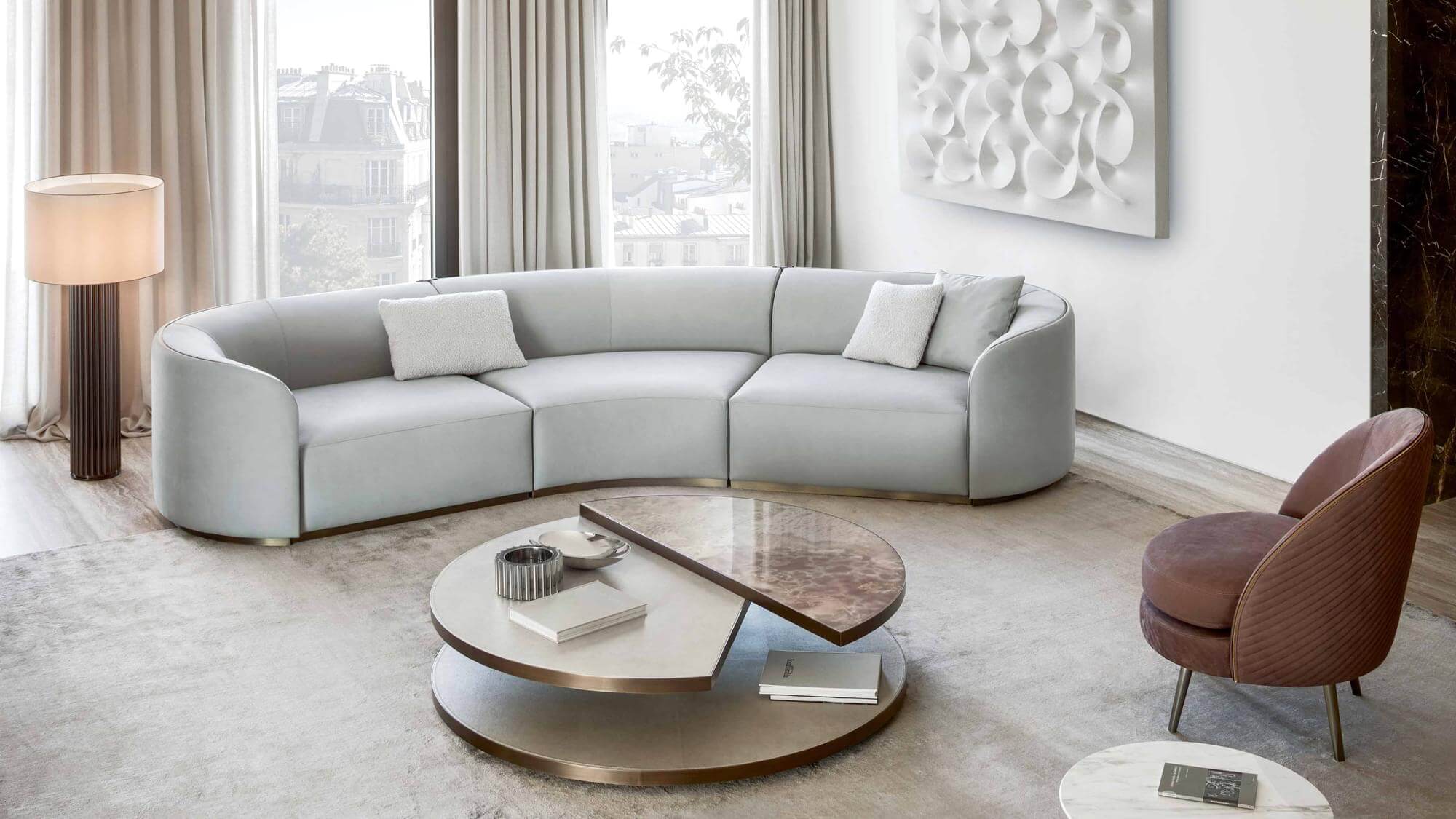 Pierre Sectional by Rugiano | Cassoni