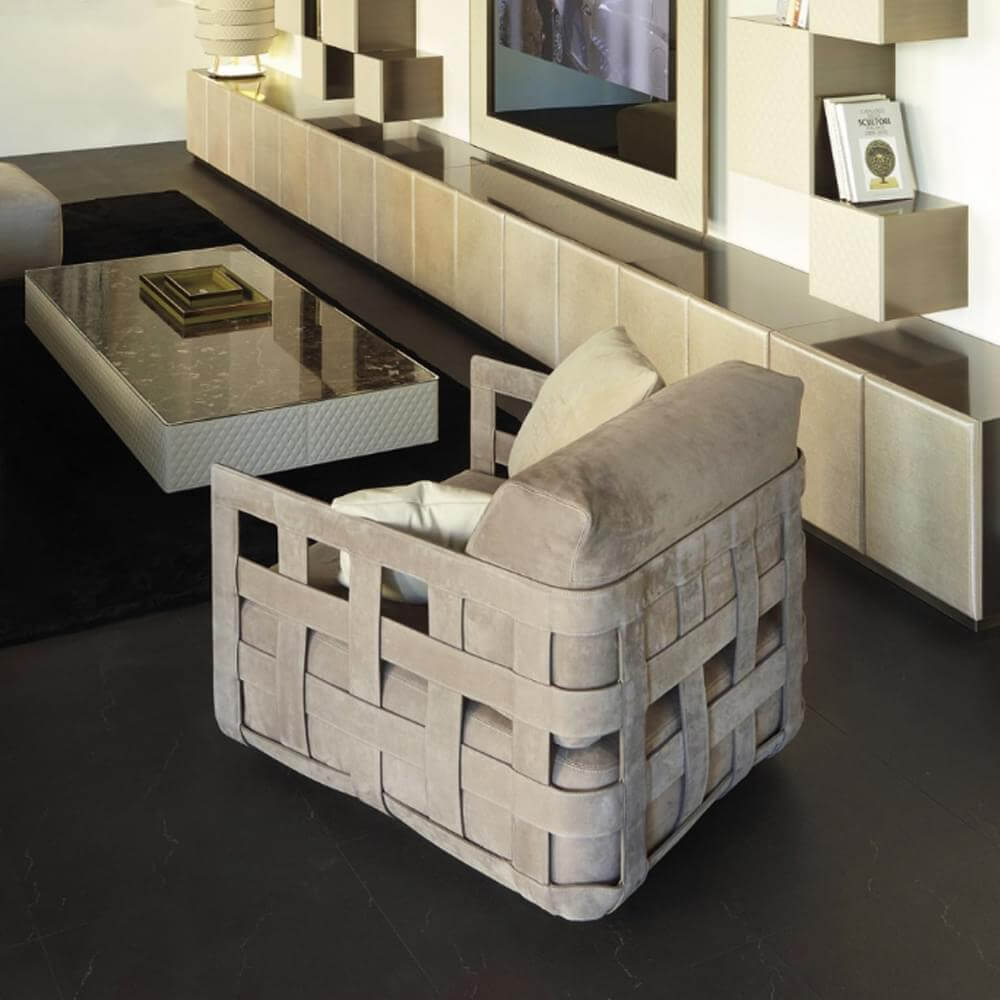 Luxury Italian Braid Lounge Chair - Italian Designer & Luxury Furniture ...