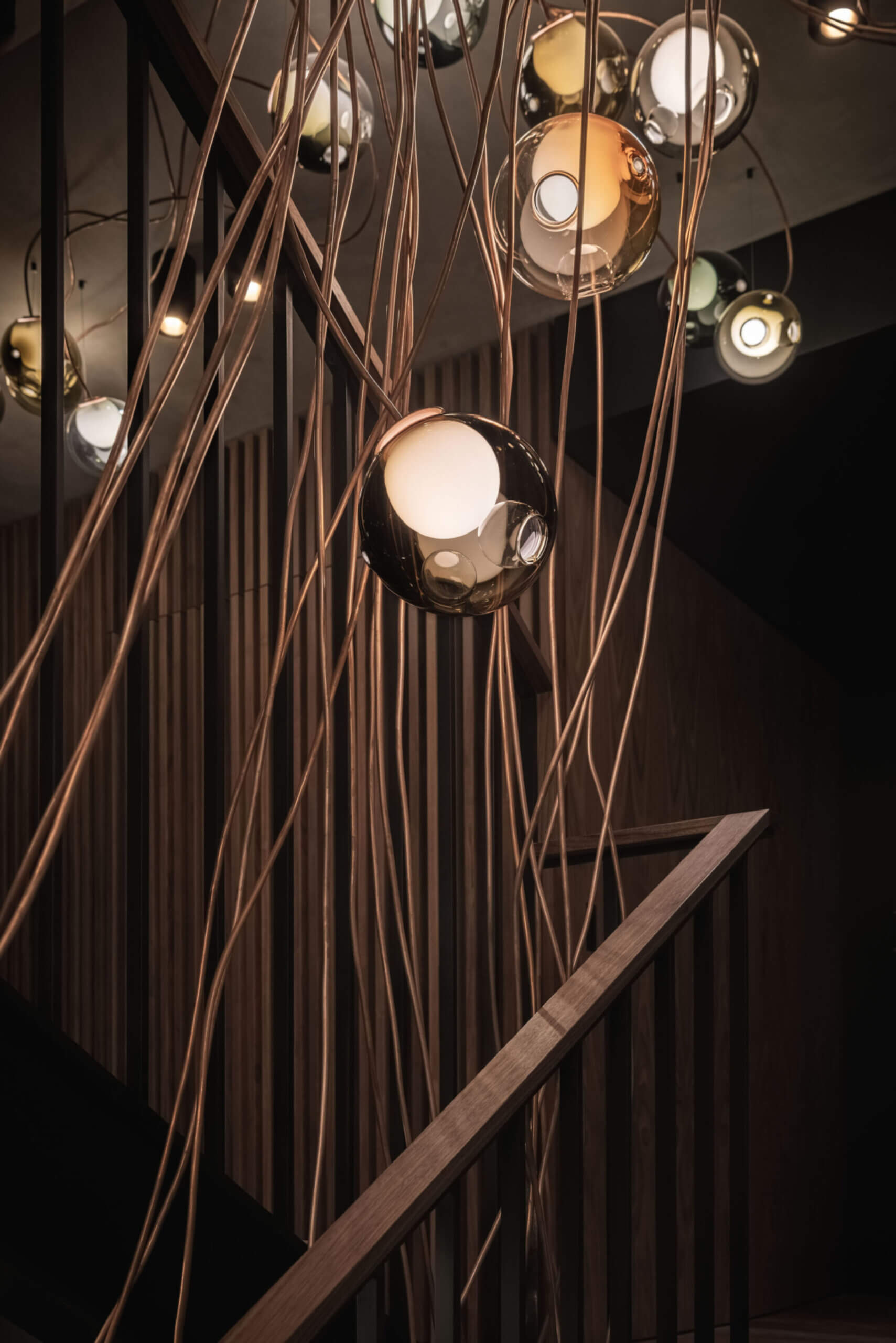 Unique 28 Copper Suspension Lamp - Small - Designer & Luxury Lighting ...