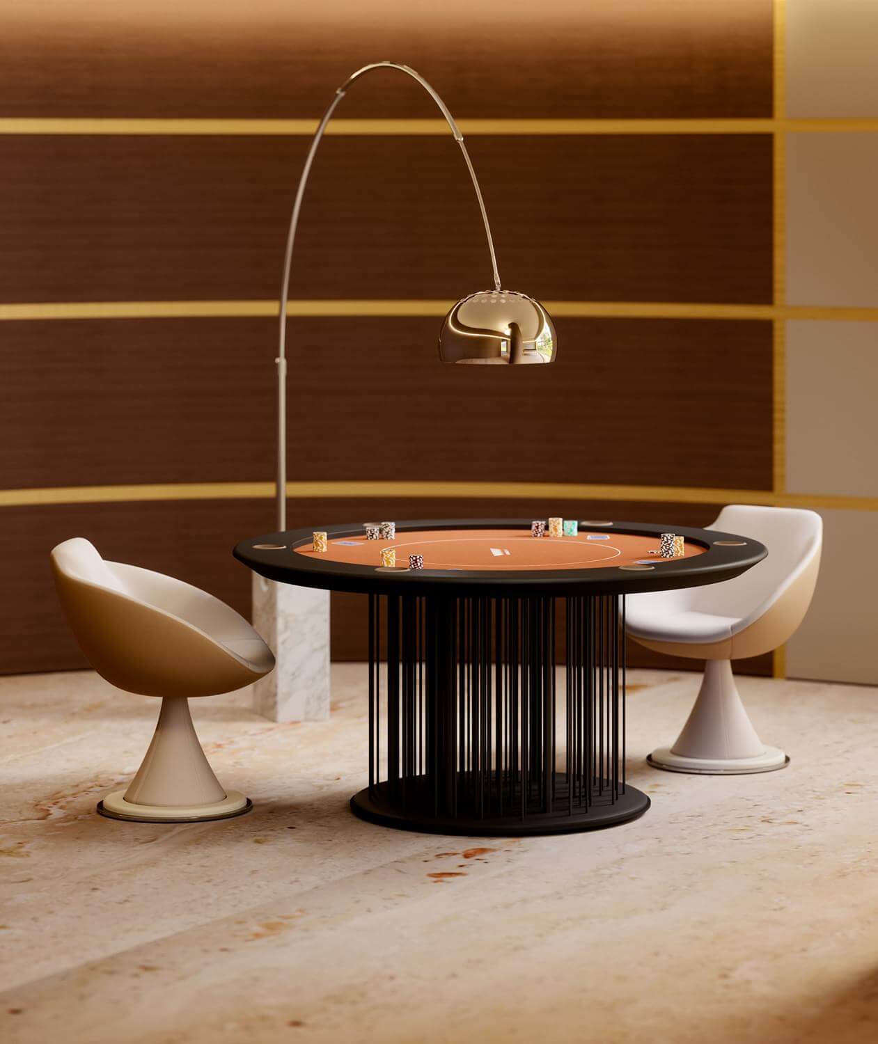 Shanghai Poker Table (6 or 8 players) by Vismara | Cassoni