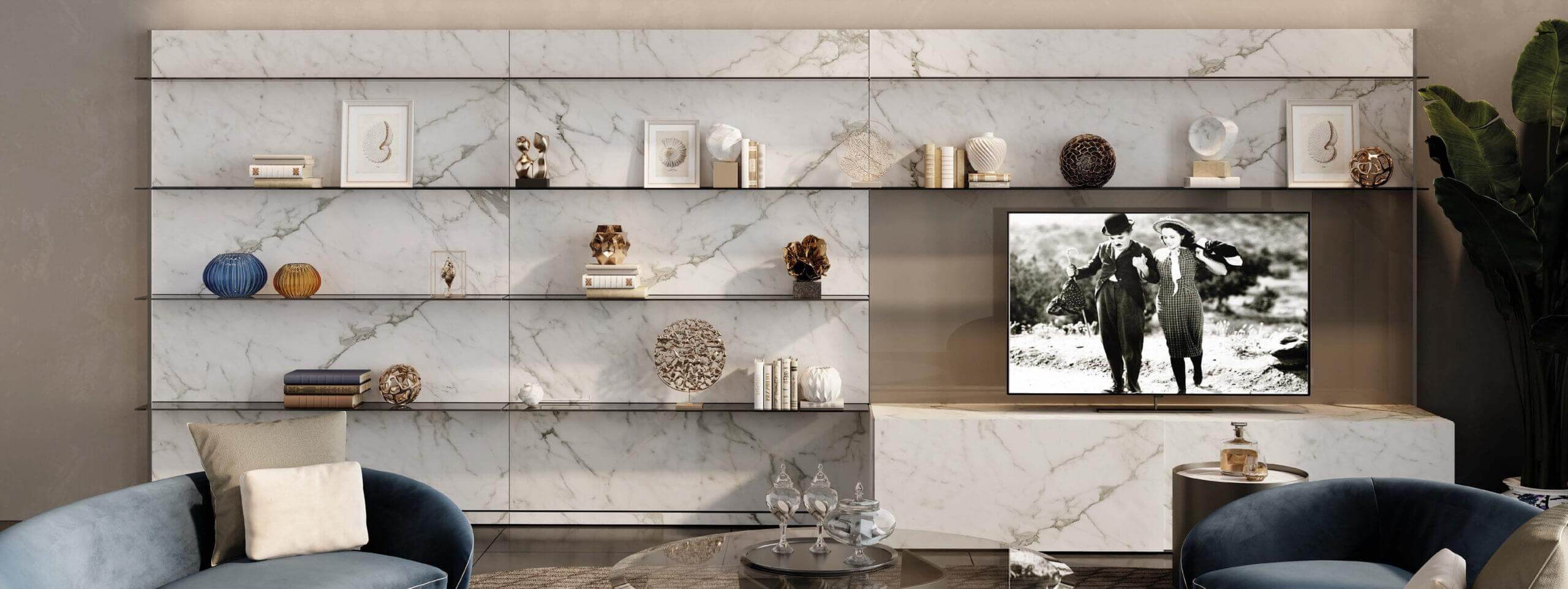 Luxury System 01 Wall Unit - Italian Designer & Luxury Furniture at Cassoni