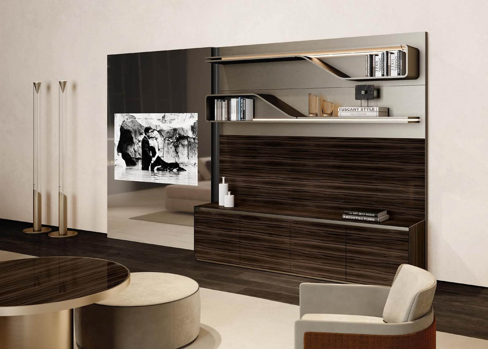 Luxury System 01 Wall Unit - Italian Designer & Luxury Furniture at Cassoni