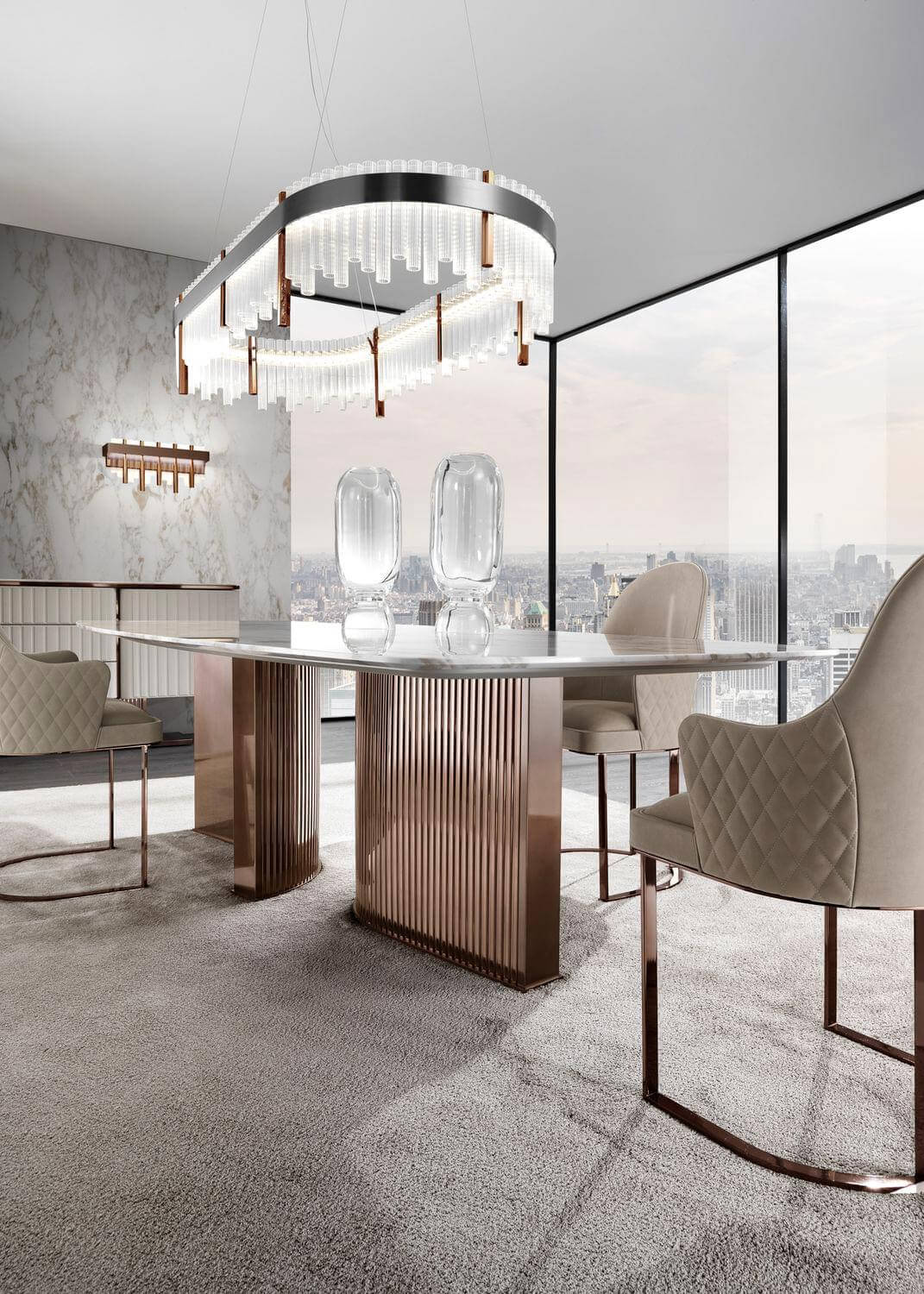 Elegant Elite Plaza Suspension Lamp - Italian Designer & Luxury ...