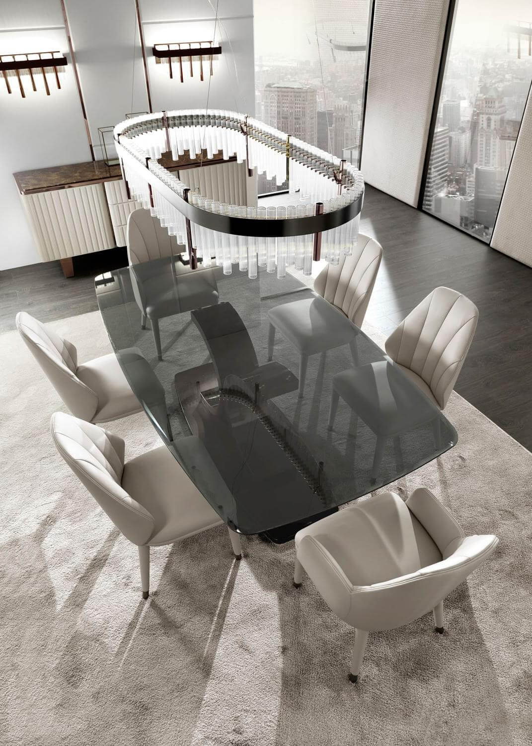 Elegant Elite Plaza Suspension Lamp - Italian Designer & Luxury ...