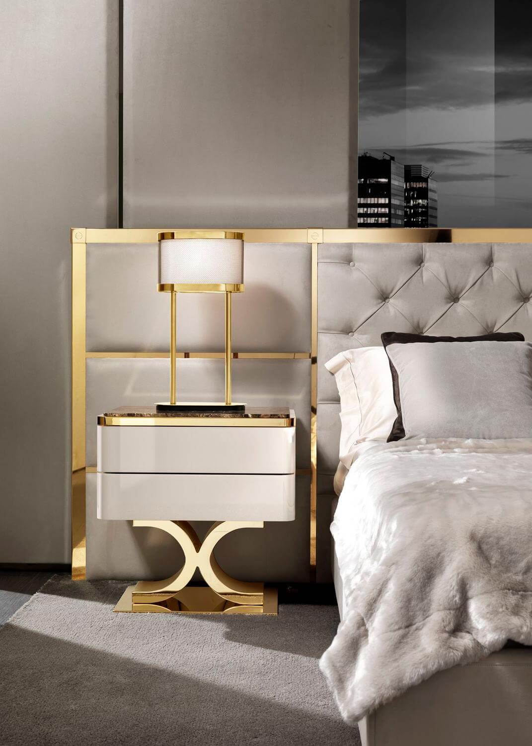 Unique Kent Nightstand - Italian Designer & Luxury Furniture at Cassoni