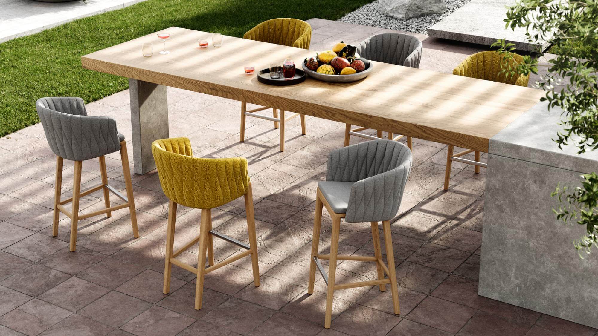 Elegant Calypso Stool - Designer & Luxury Outdoor Furniture at Cassoni