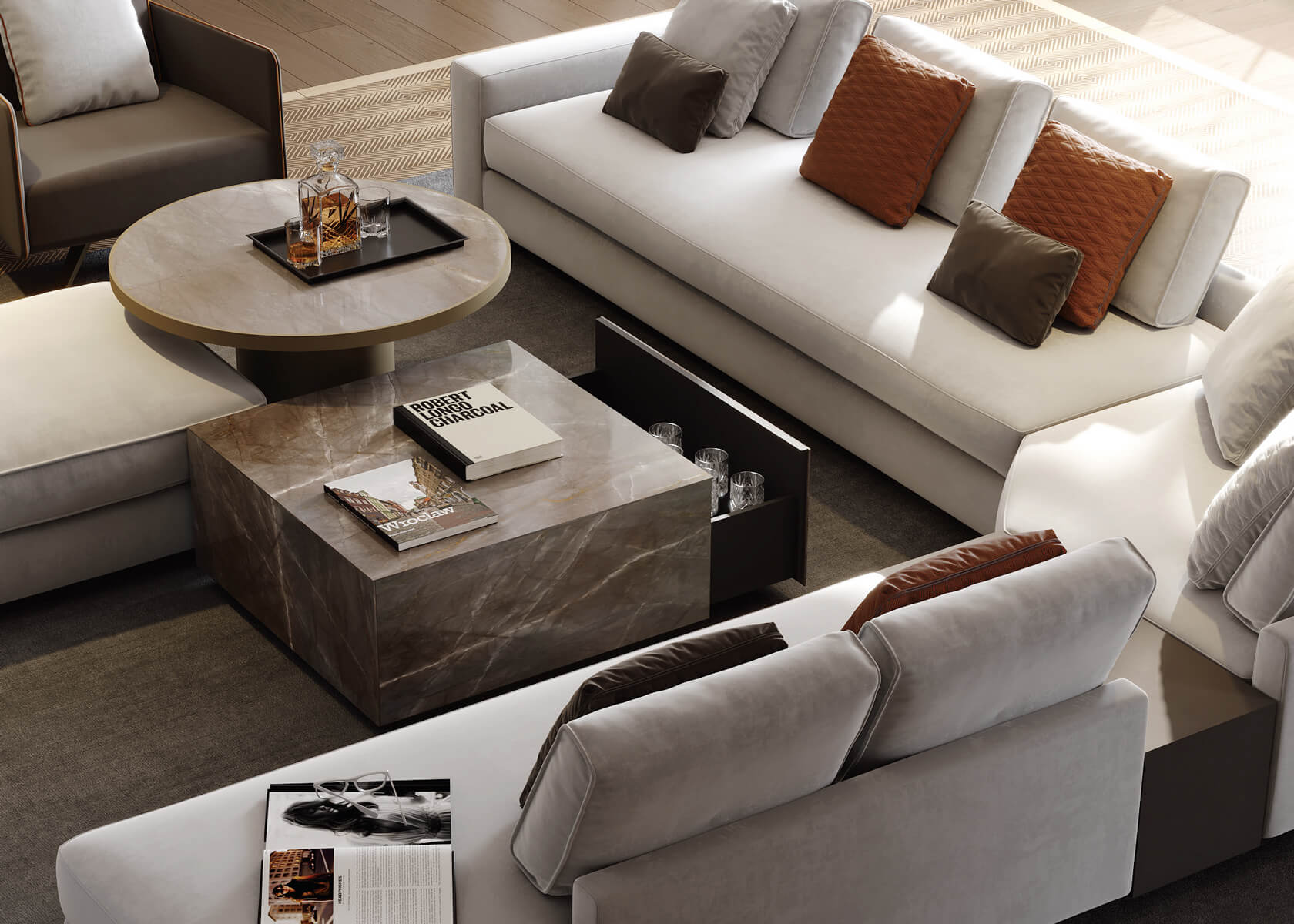 Elegant Adone Coffee Table - Italian Designer & Luxury Furniture at Cassoni
