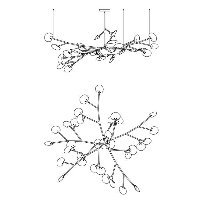 16 Armature Ceiling Lamp by Bocci | Cassoni