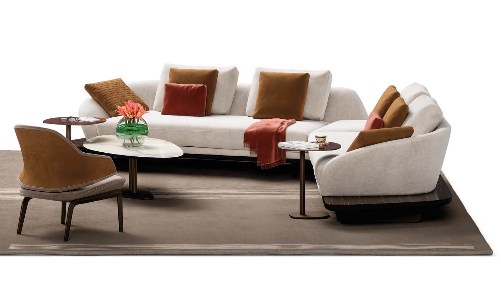 Designer Segno Sofa Lounge - Italian Designer & Luxury Furniture at Cassoni