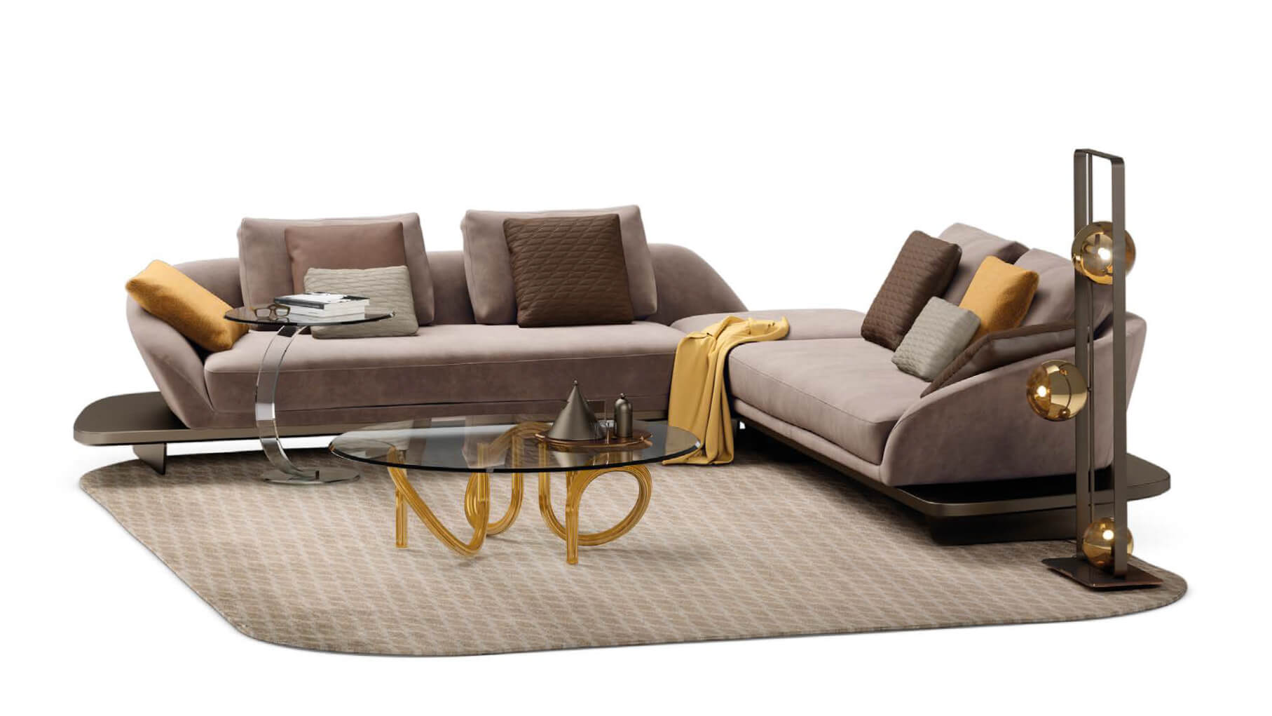 Designer Segno Sofa Lounge - Italian Designer & Luxury Furniture at Cassoni