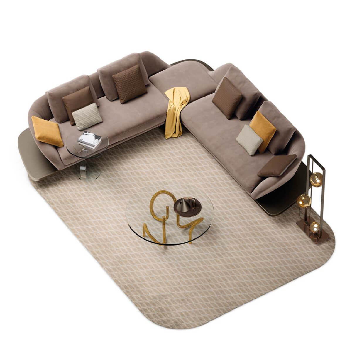 Designer Segno Sofa Lounge - Italian Designer & Luxury Furniture at Cassoni