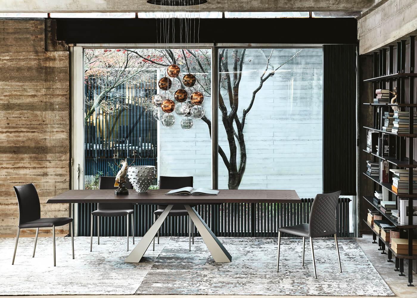 Contemporary Italian Eliot Wood Drive Table - Italian Designer & Luxury ...