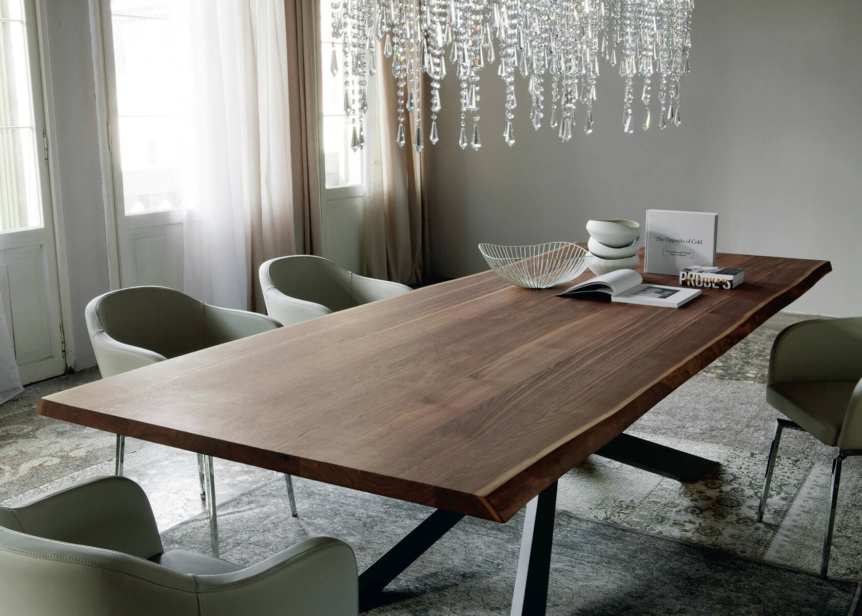 Contemporary Italian Designer Spyder Wood Table - Italian Designer ...