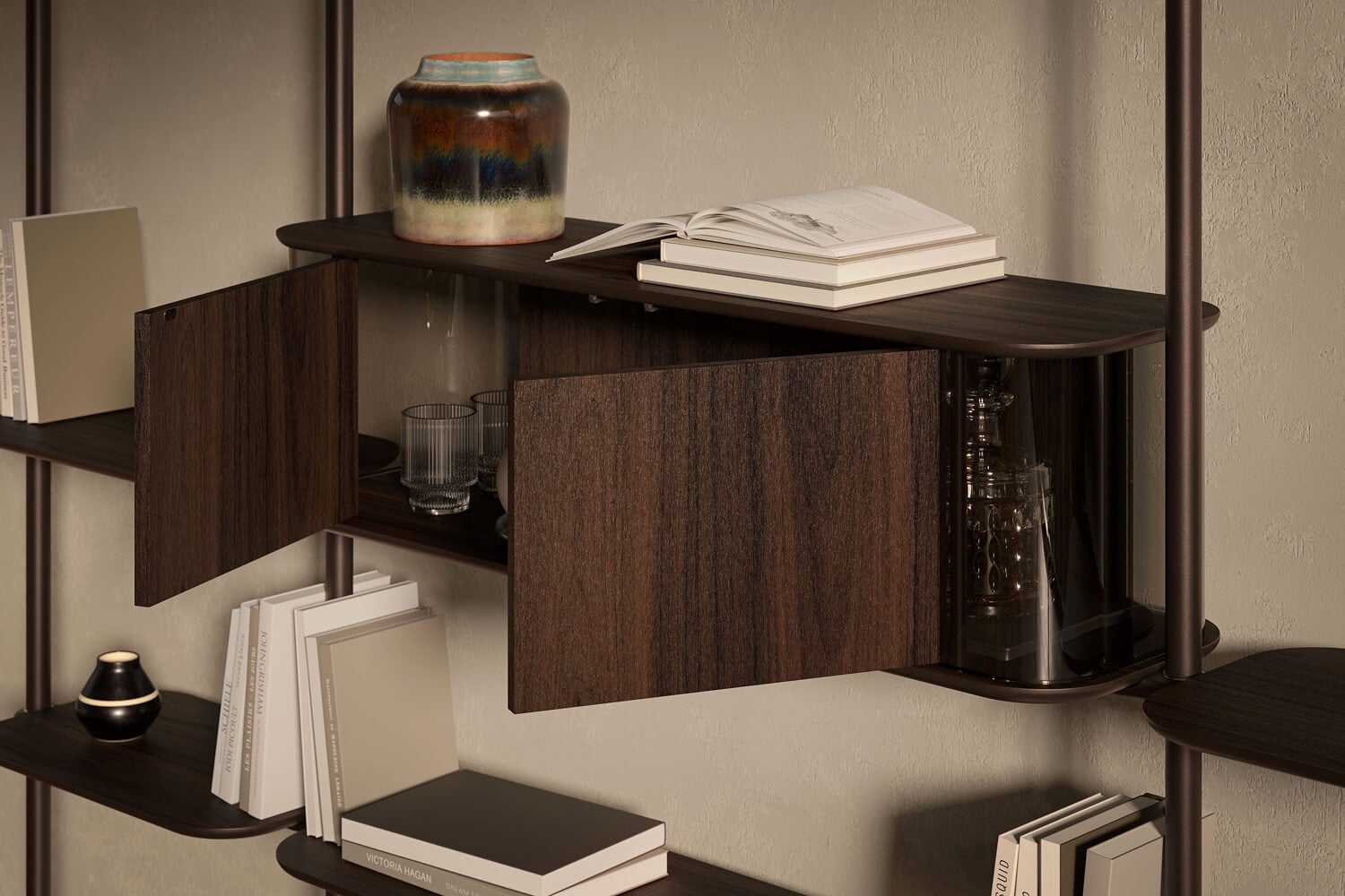 Harbour Bookcase by Cattelan Italia | Cassoni