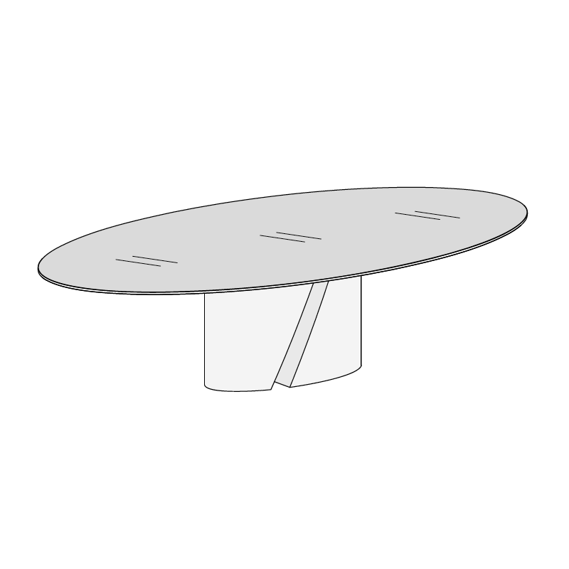 Wadi Elliptical Table by Lago | Cassoni
