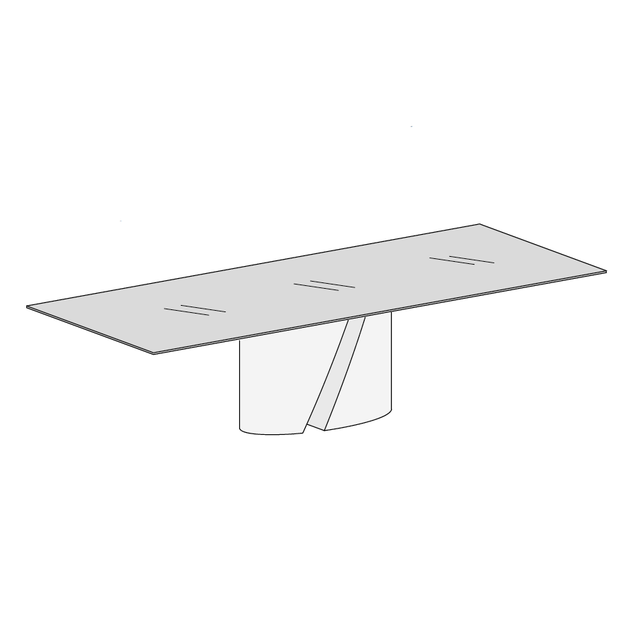 Wadi Rectangular Table by Lago | Cassoni