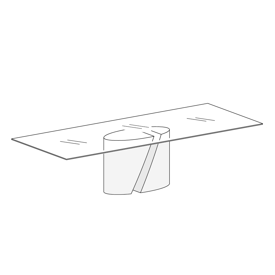 Wadi Rectangular Table by Lago | Cassoni