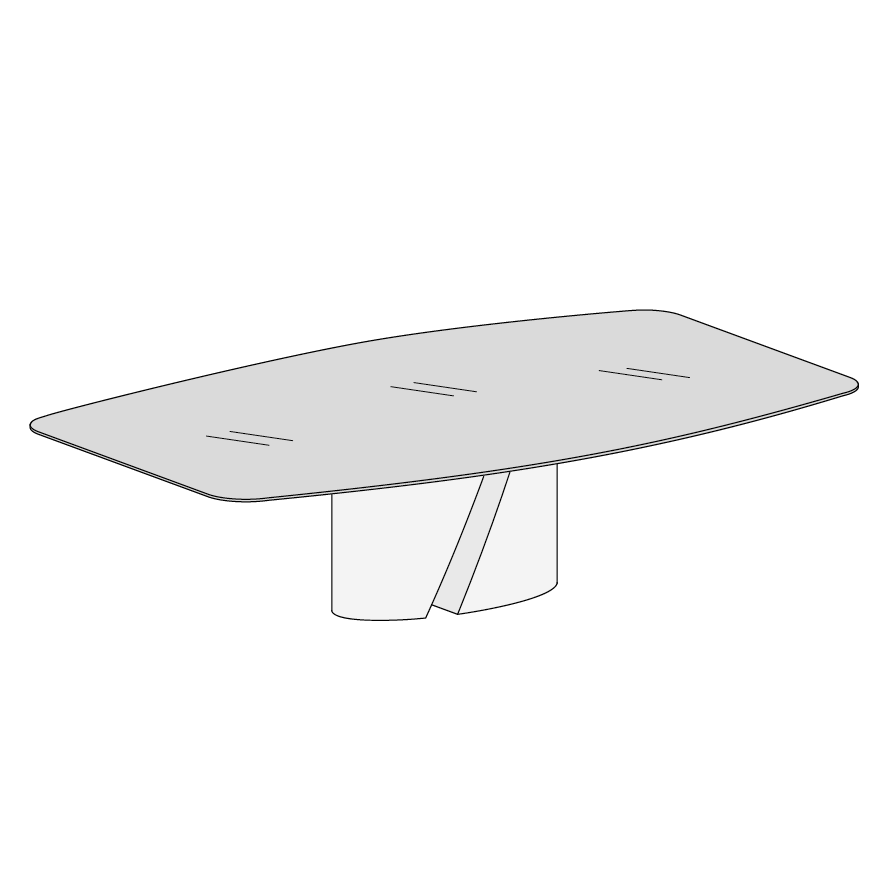 High-End Wadi Shaped Table - Italian Designer; Luxury Furniture at Cassoni