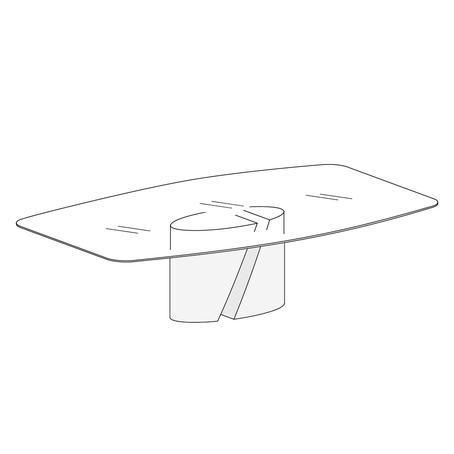 Wadi Shaped Table by Lago | Cassoni