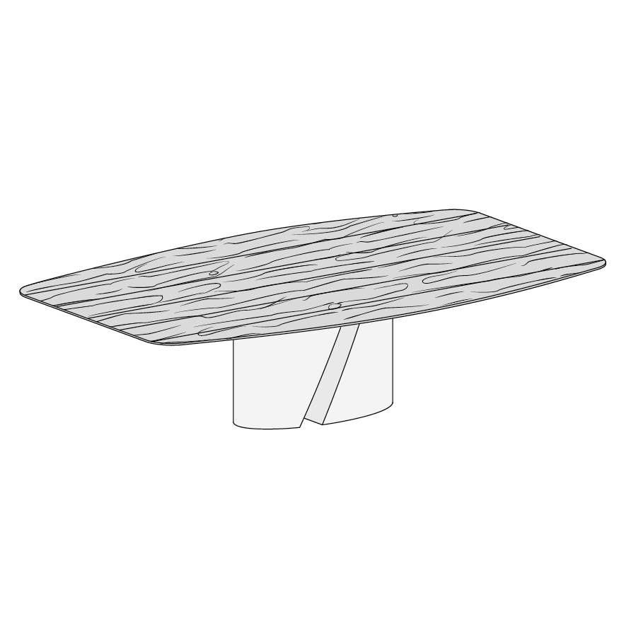 Wadi Shaped Table by Lago | Cassoni