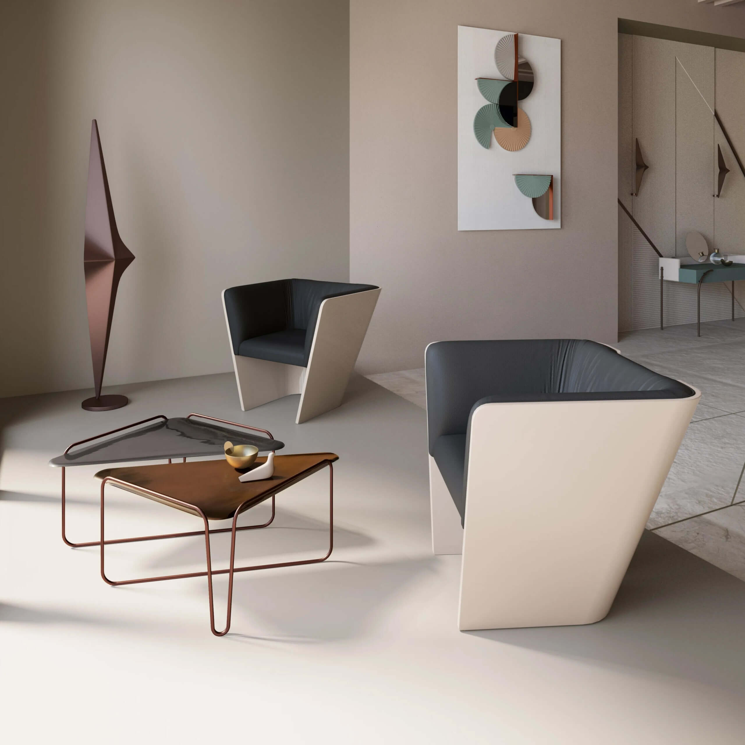 Hanami Coffee & Side Table by Bizzotto Italia | Cassoni