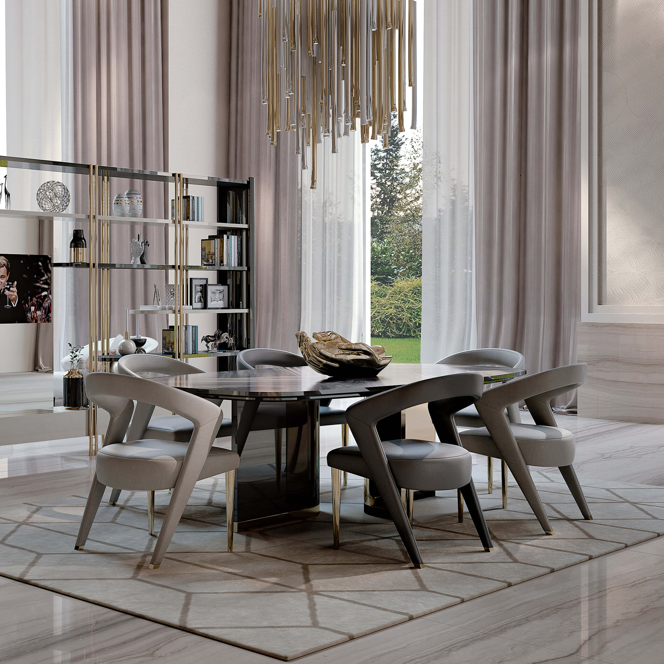 Ikat Dining Table by Bizzotto Italia | Cassoni