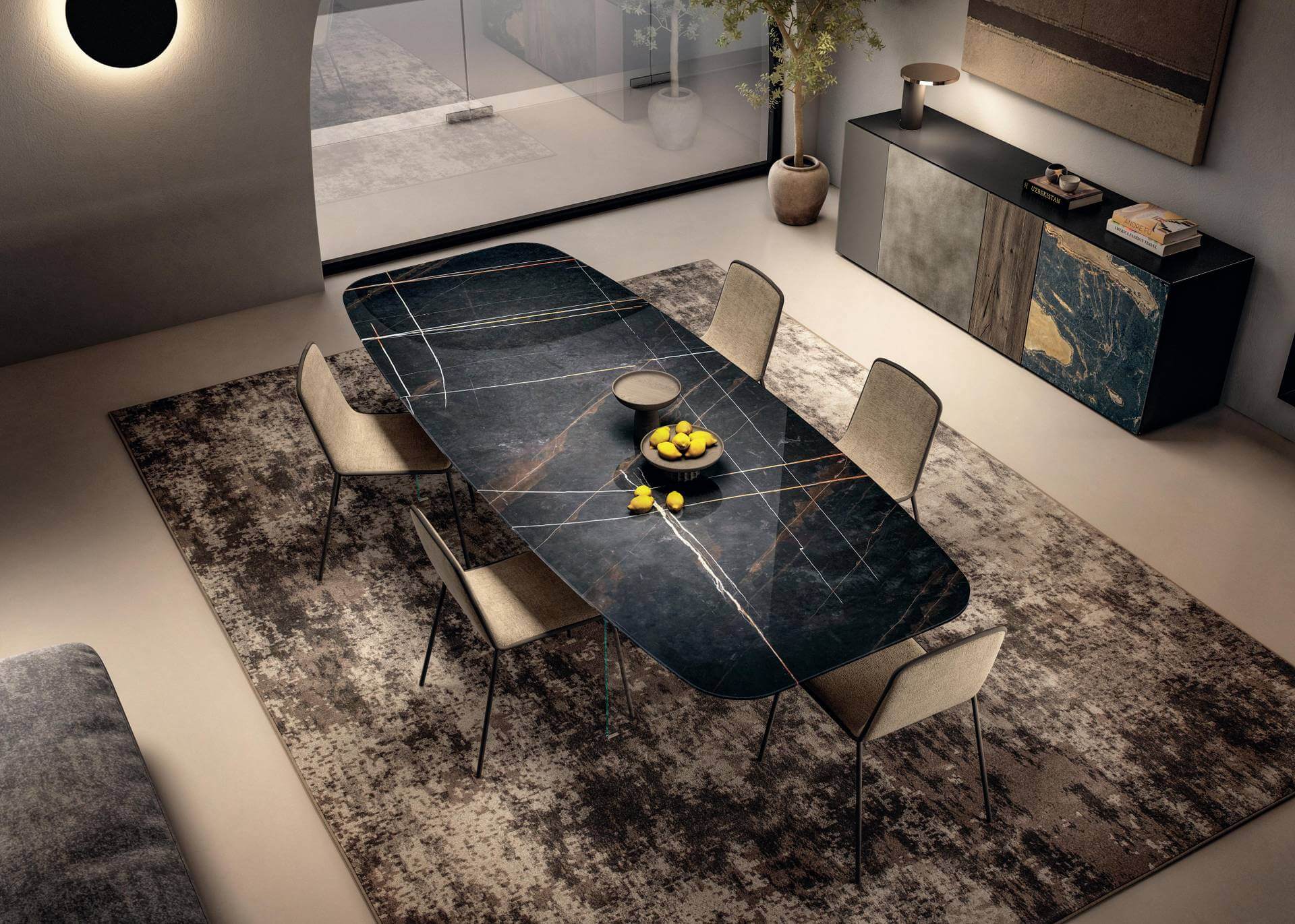 Air Slim Shaped Table by Lago | Cassoni