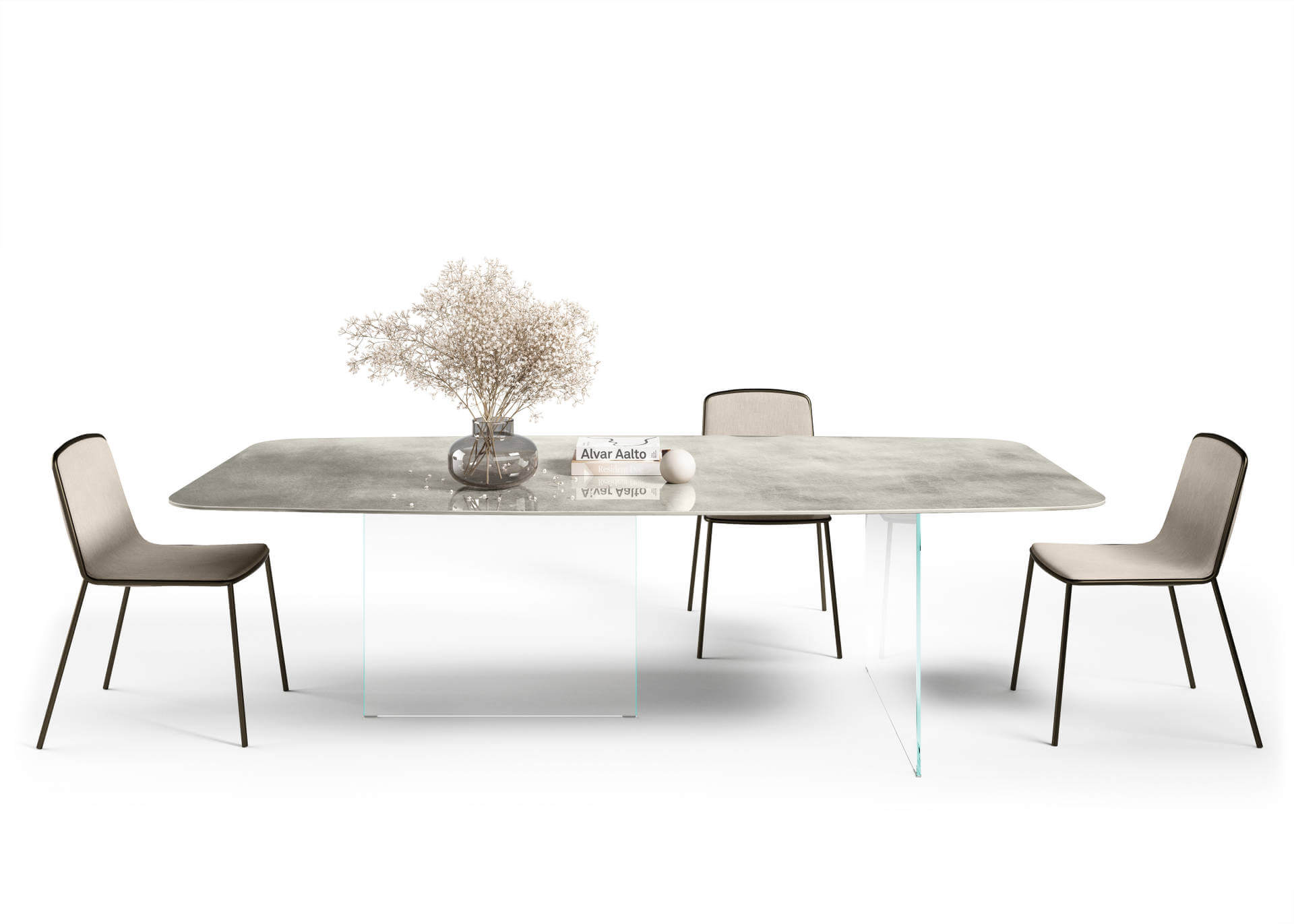 Air Slim Shaped Table by Lago | Cassoni
