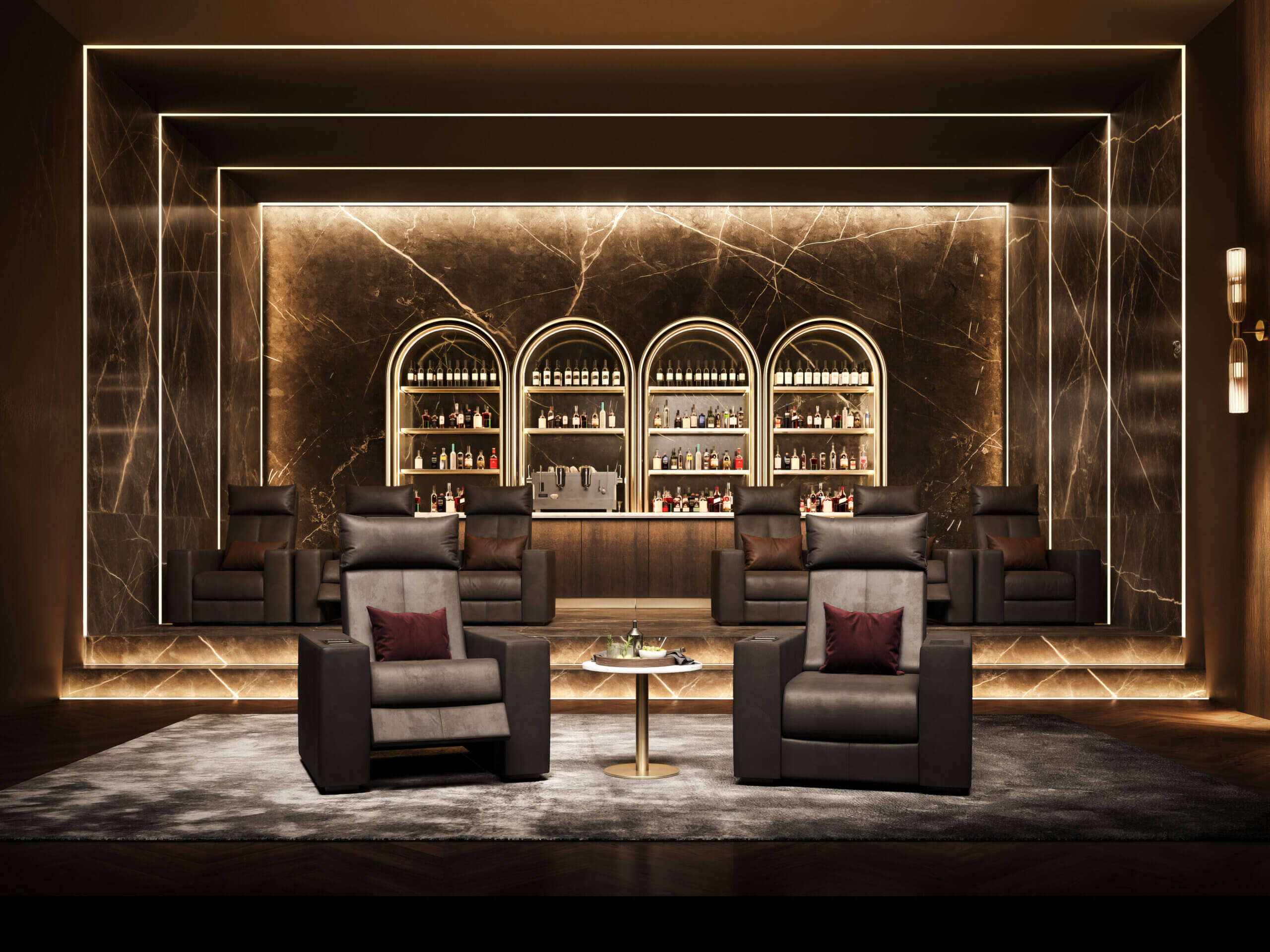 WE-154 Home Cinema Seating by WAYNE Enterprises | Cassoni