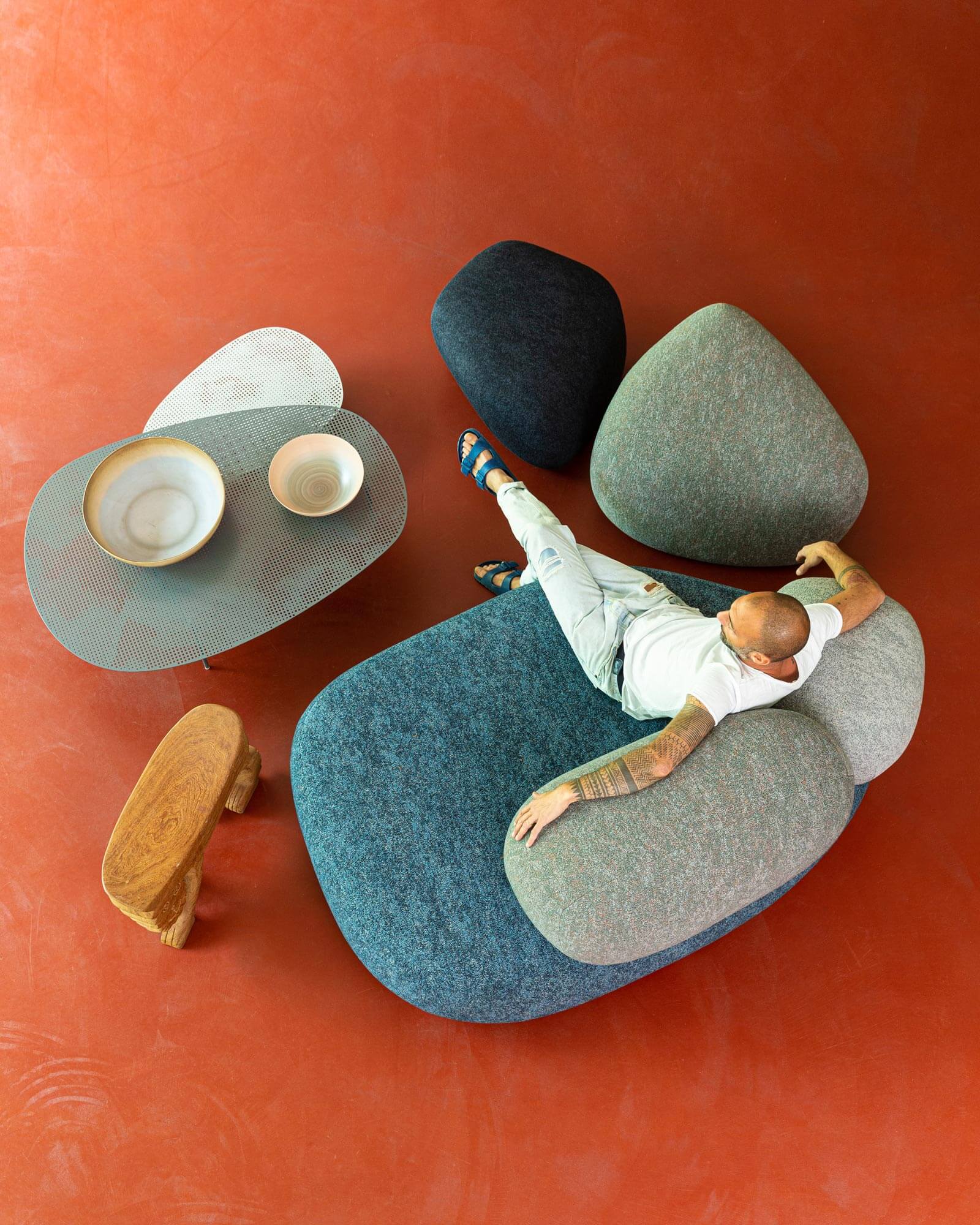 Pebble Rubble Lounge Chair - Italian Designer & Luxury Furniture at Cassoni
