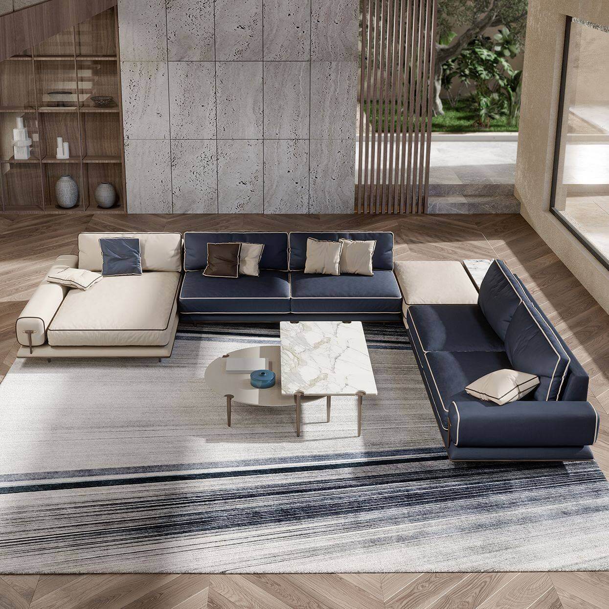 Blues Rug By Turri Cassoni
