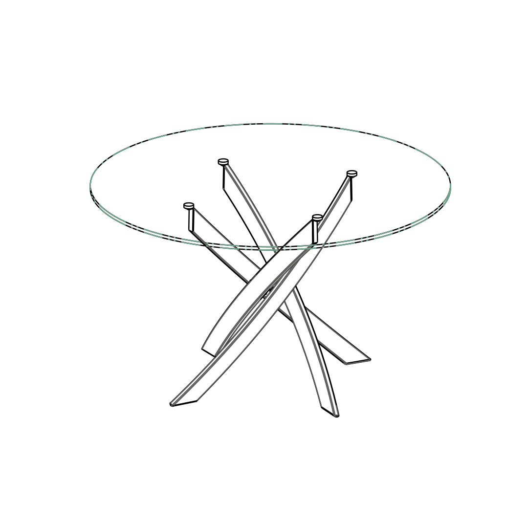 Barone Table by Bontempi | Cassoni