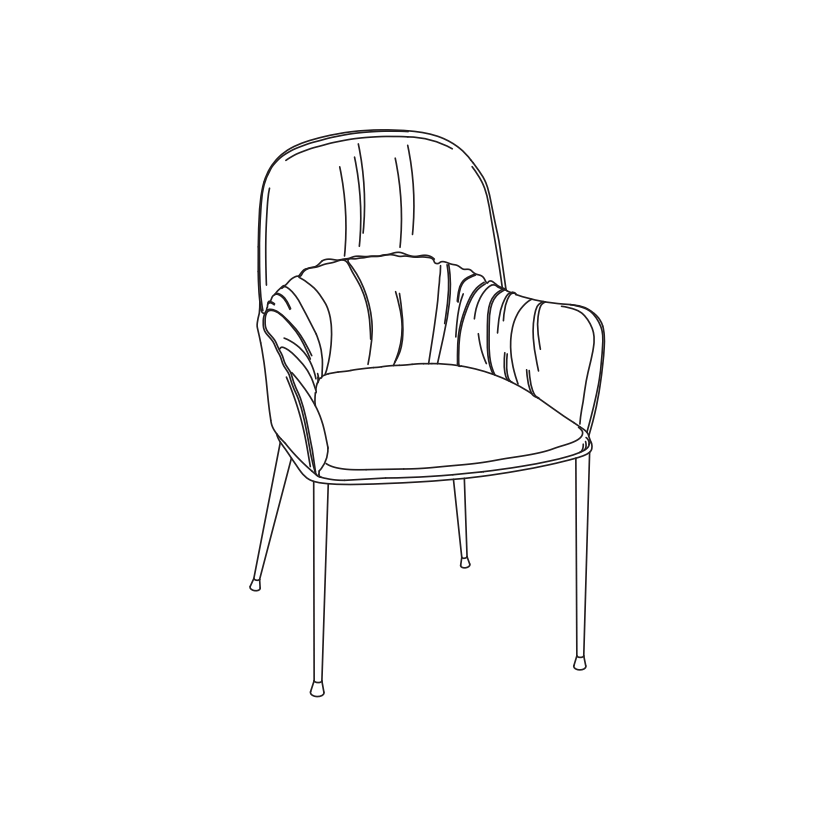 Refined Queen Chair - Metal - Italian Designer; Luxury Furniture at Cassoni