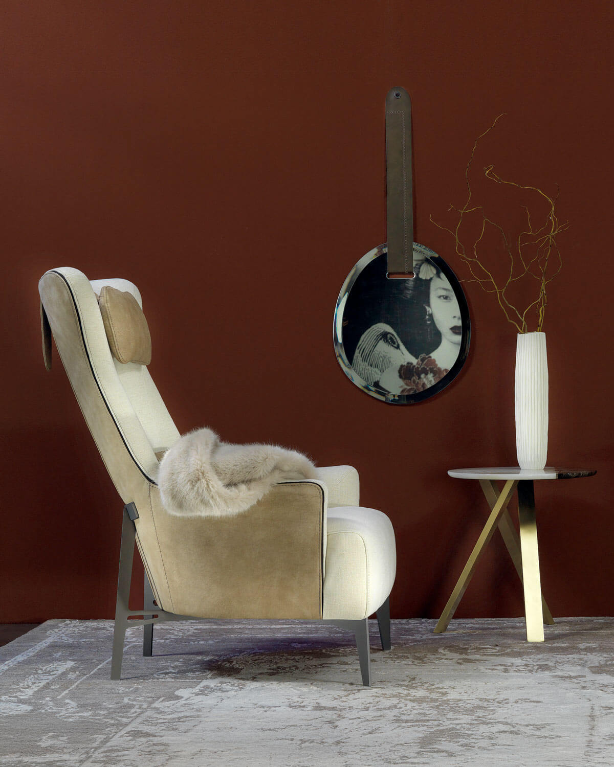 Mia Lounge Chair by Borzalino | Cassoni