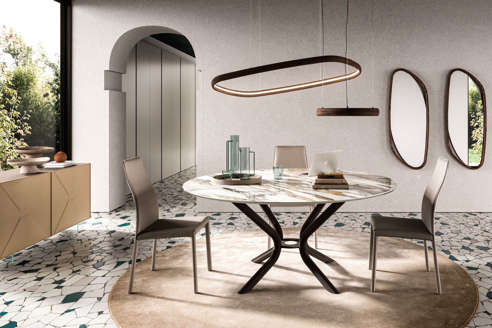 Monza Mirror by Ozzio Italia | Cassoni