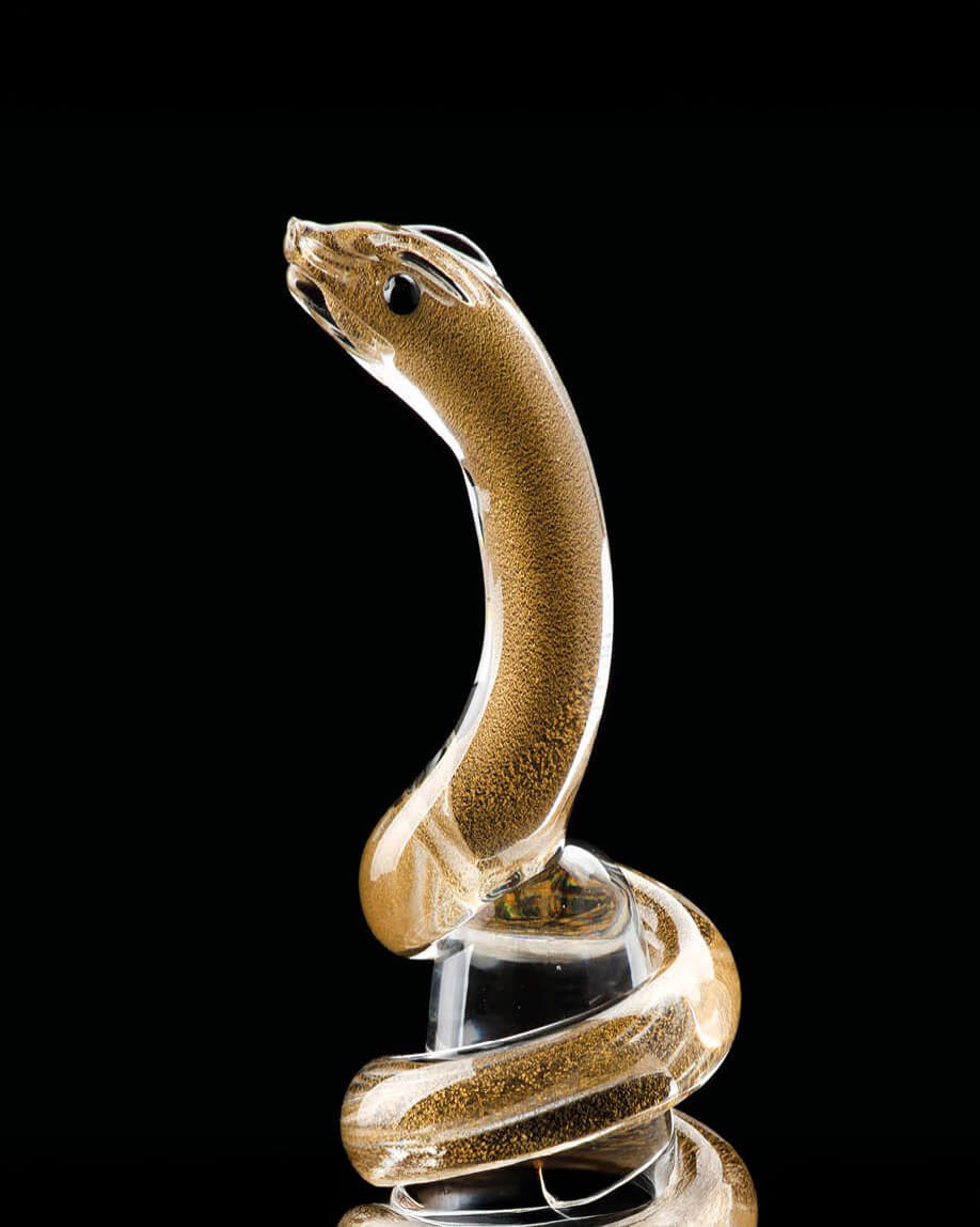 Snake On The Base Decorative Sculpture by Duccio di Segna | Cassoni