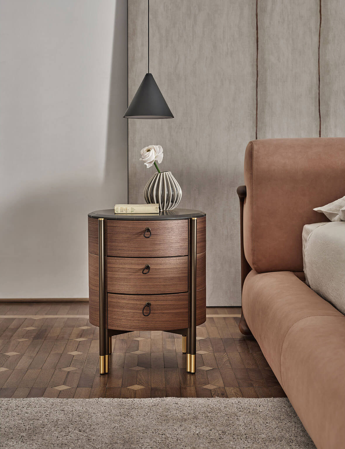 Bayus Tondo 3 Nightstand by Porada | Cassoni
