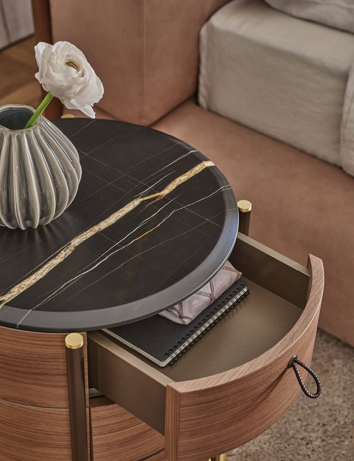 Bayus Tondo 3 Nightstand by Porada | Cassoni