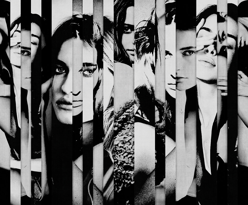 Paper Portraits Wallpaper by LondonArt | Cassoni