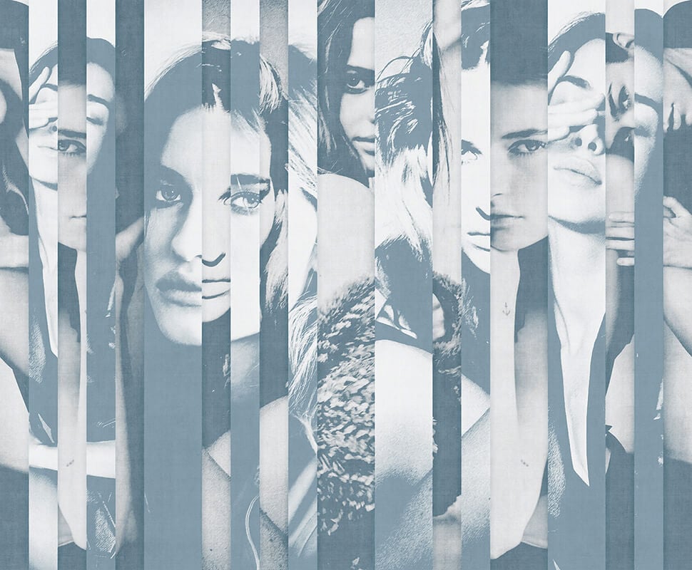 Paper Portraits Wallpaper — Cassoni