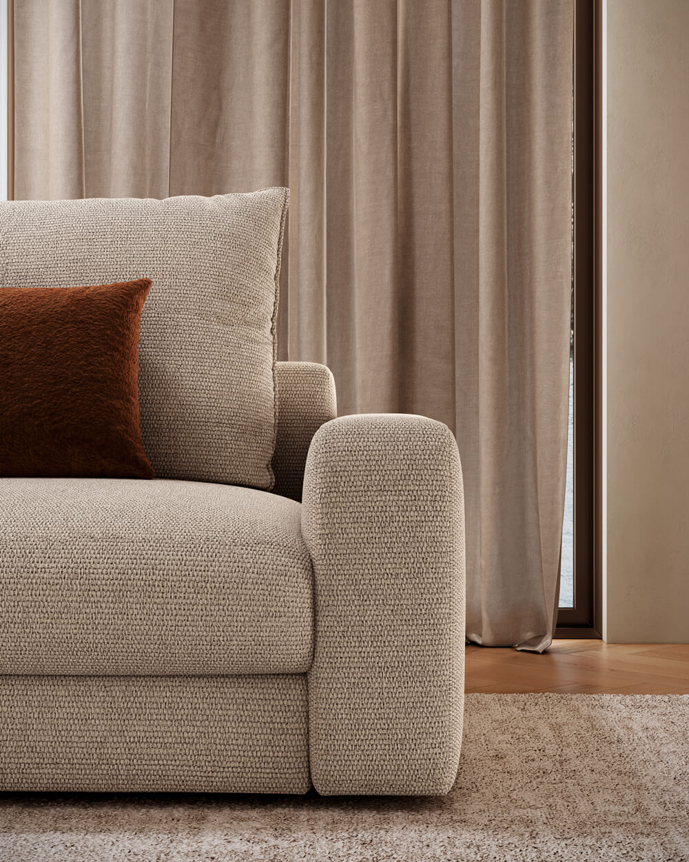 Elegant Contour Sofa - Italian Designer & Luxury Furniture at Cassoni