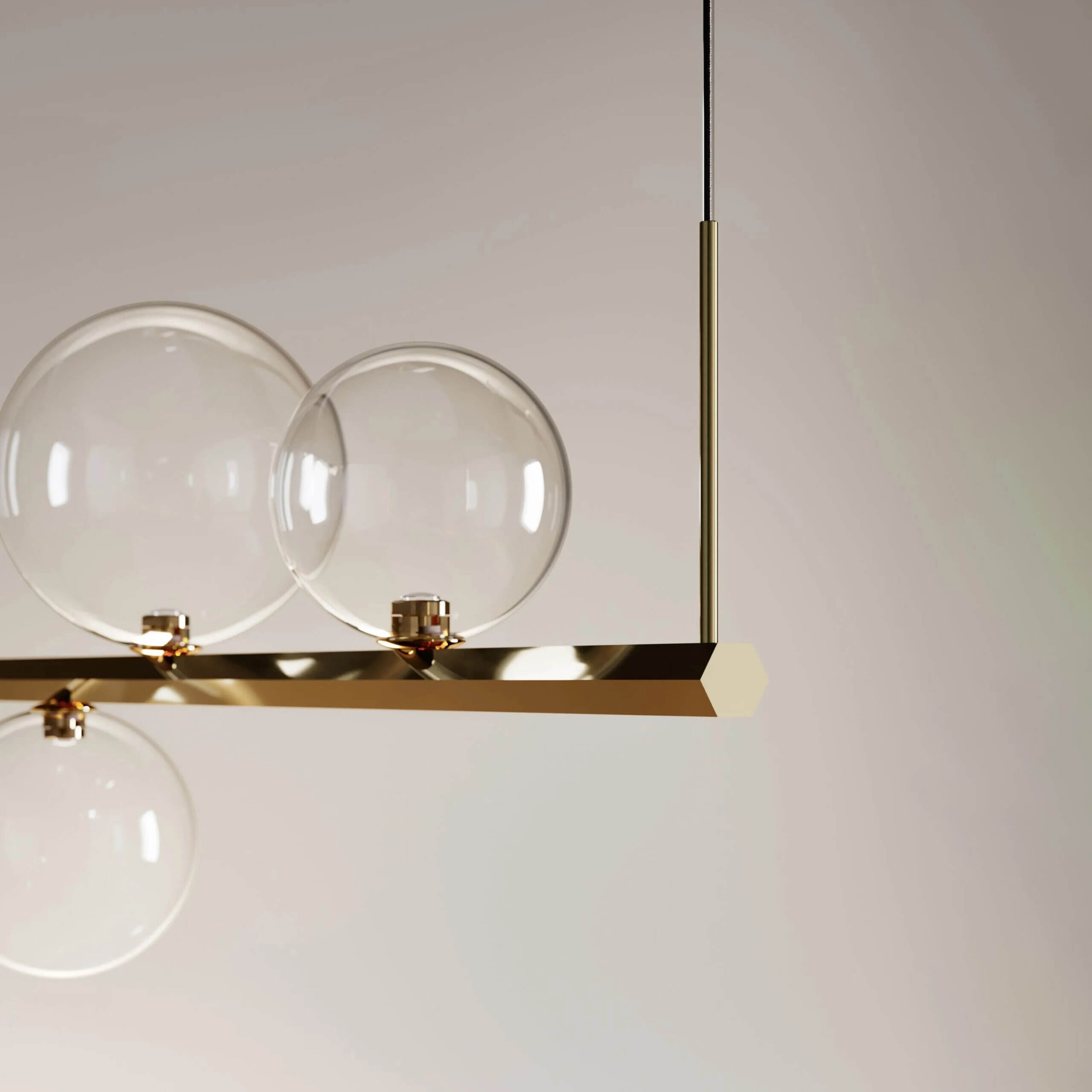 Random Stick Long Suspension Lamp by Lodes | Cassoni