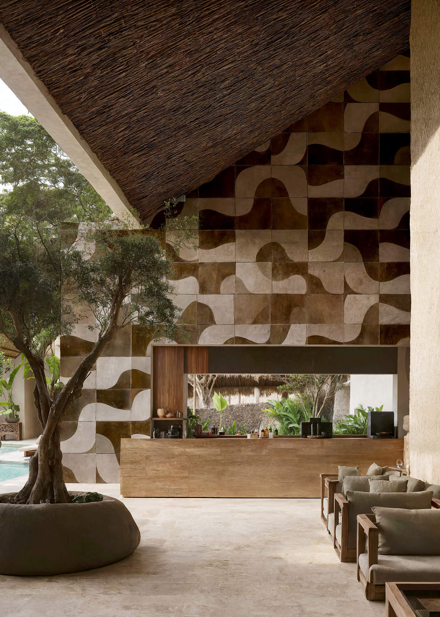 Versatile Cinnamo Shadows Waterproof Wallpaper by Wall&Decò | Cassoni