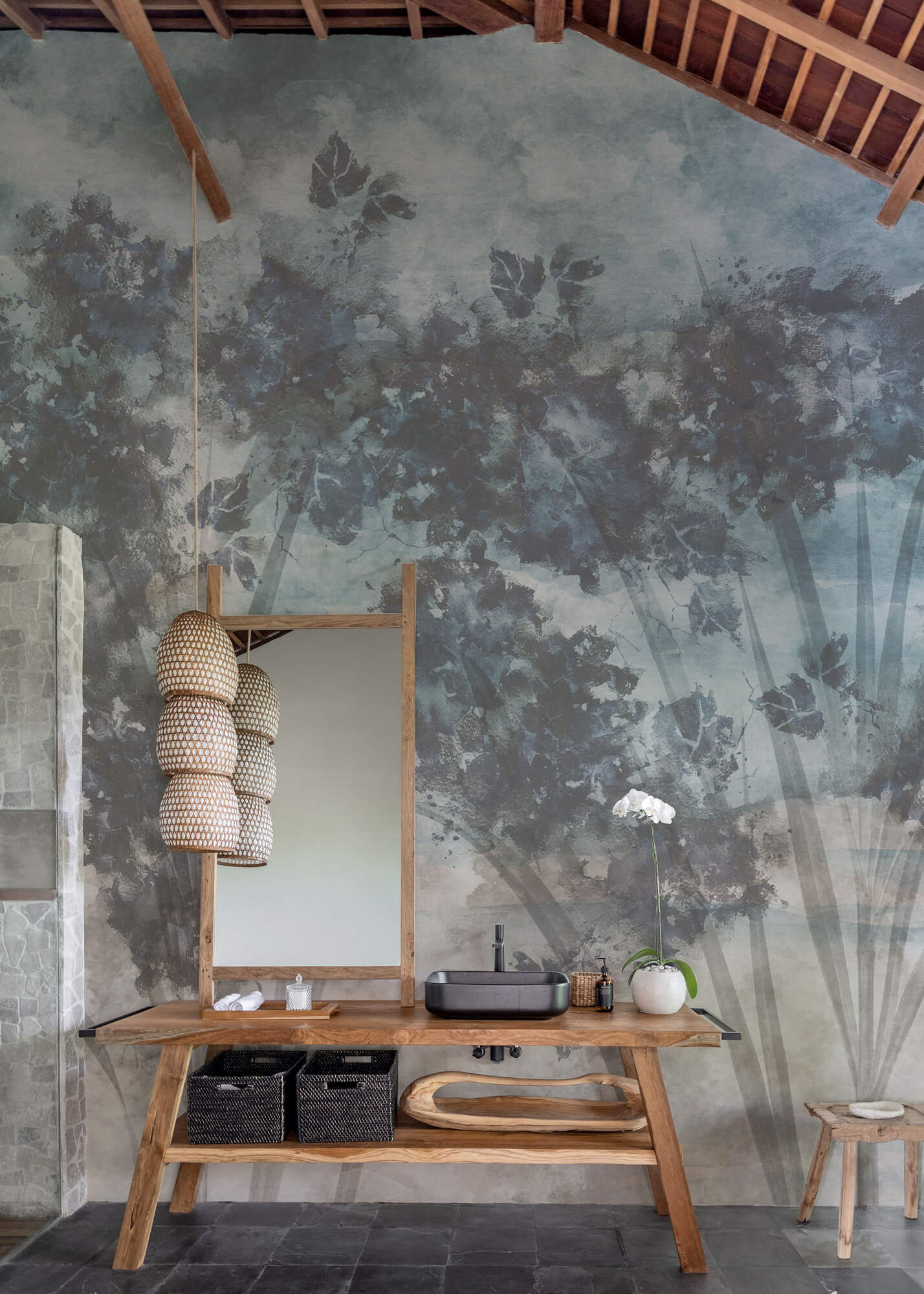 Refined Tree Canopy Waterproof Wallpaper by Wall&Decò | Cassoni